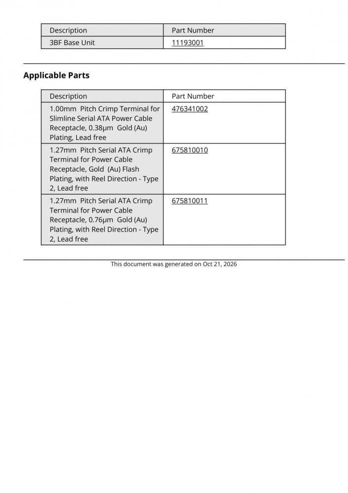 Molex tooling document preview, page 3