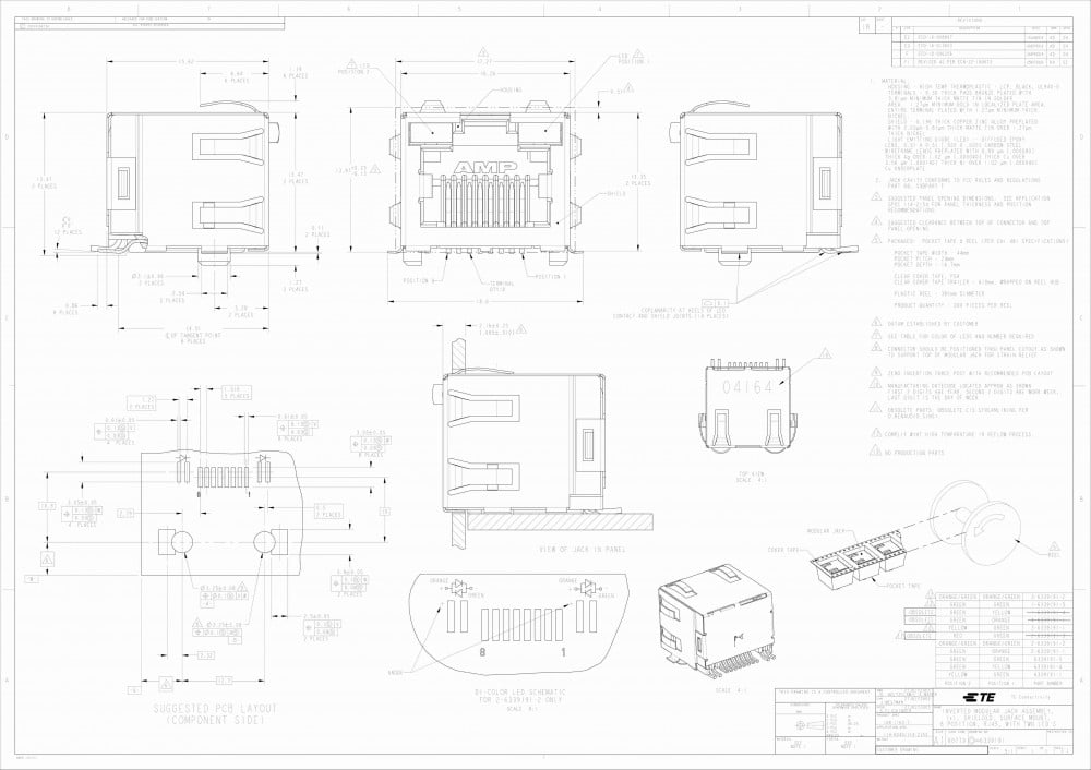 TE Connectivity 2-6339191-2 technical document preview