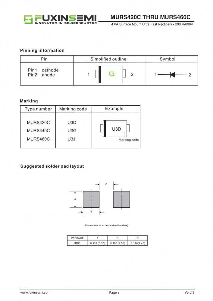 MURS460C datasheet page 3