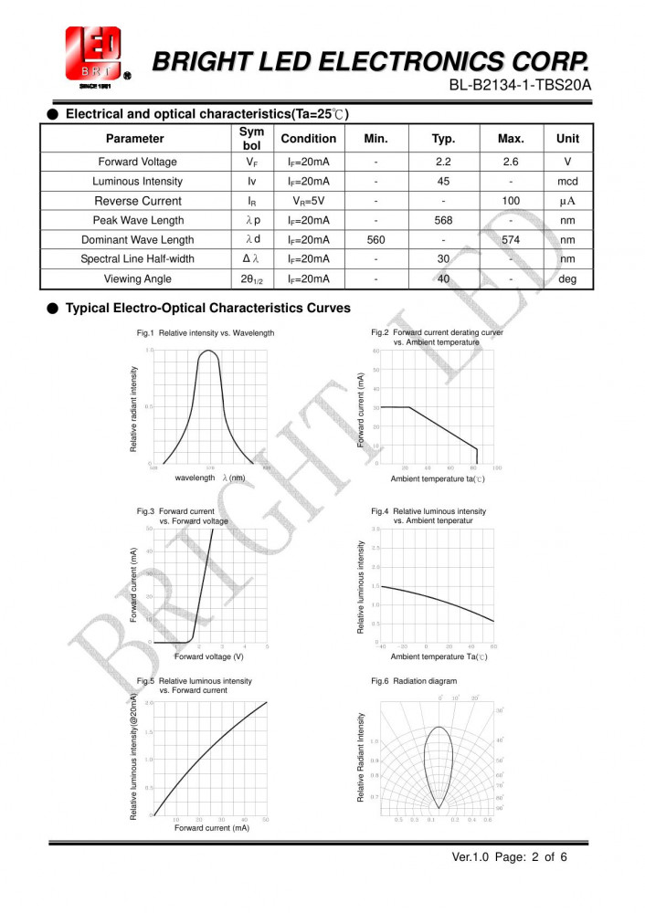 BL-B2134-1-TBS20A datasheet page 2