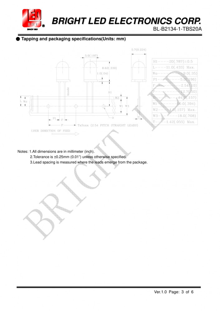 BL-B2134-1-TBS20A datasheet page 3