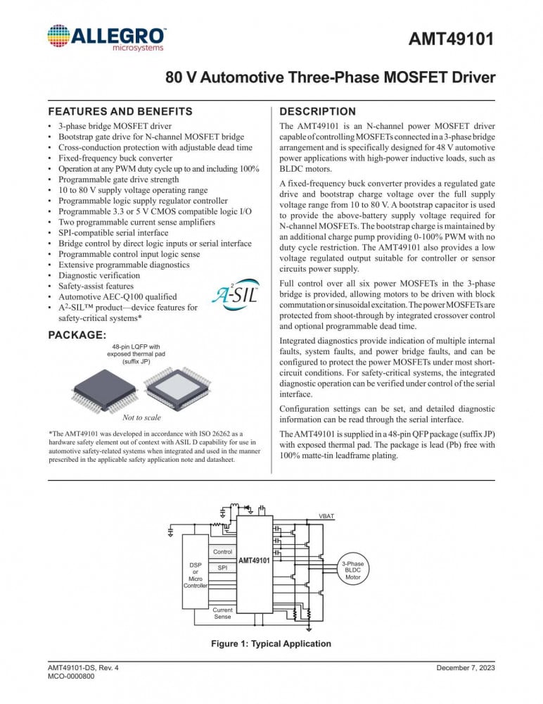 AMT49101 datasheet page 1