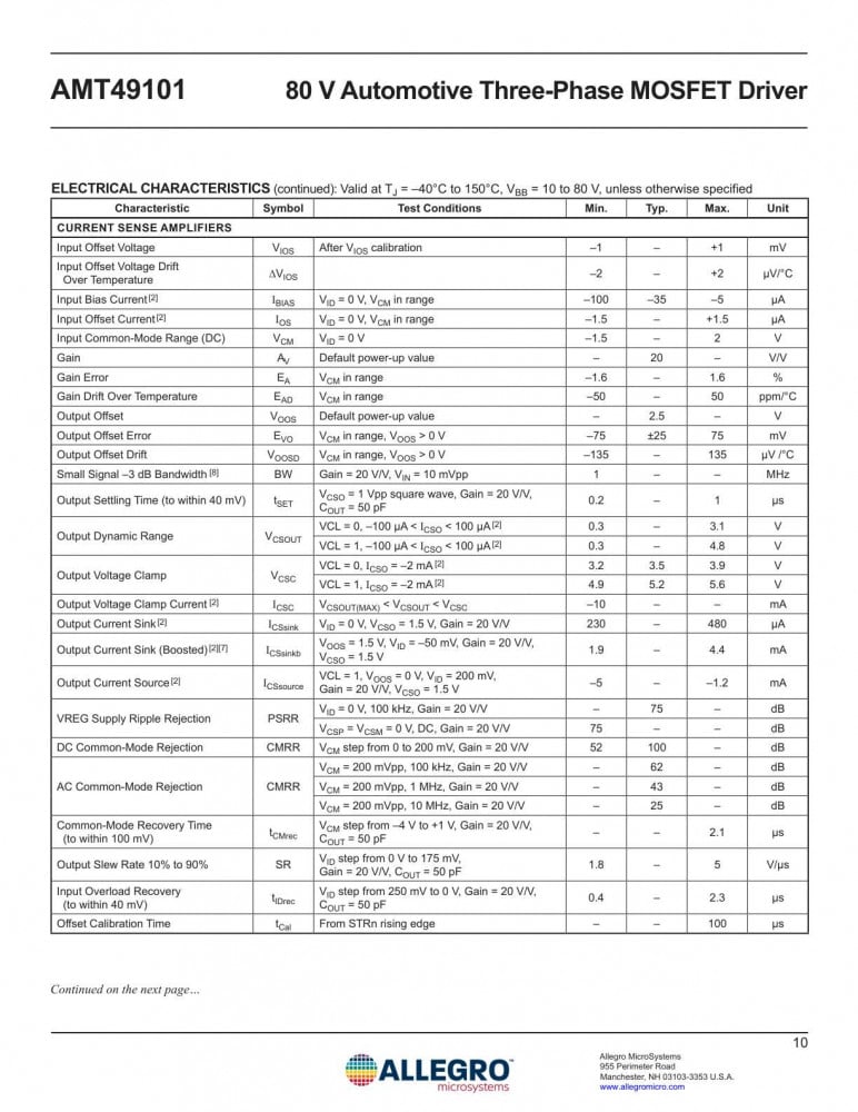 AMT49101 datasheet page 10