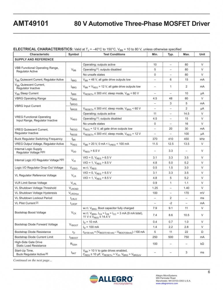 AMT49101 datasheet page 6