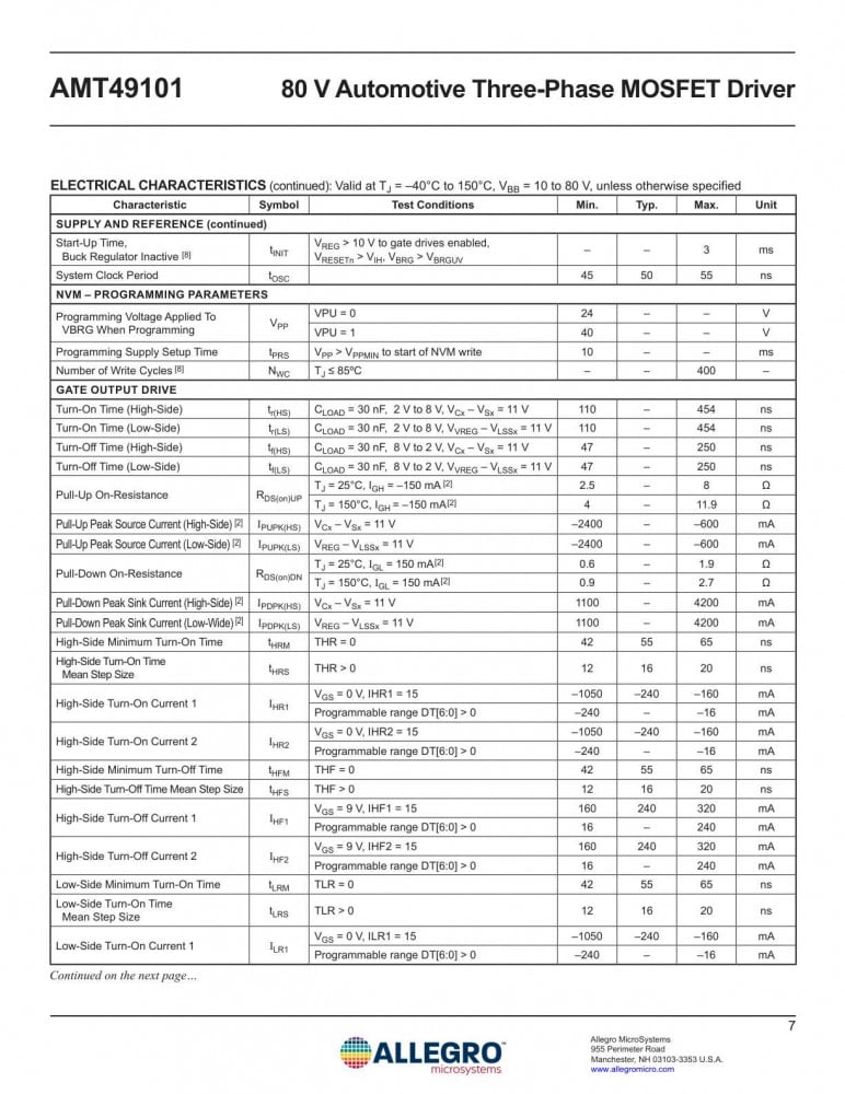 AMT49101 datasheet page 7