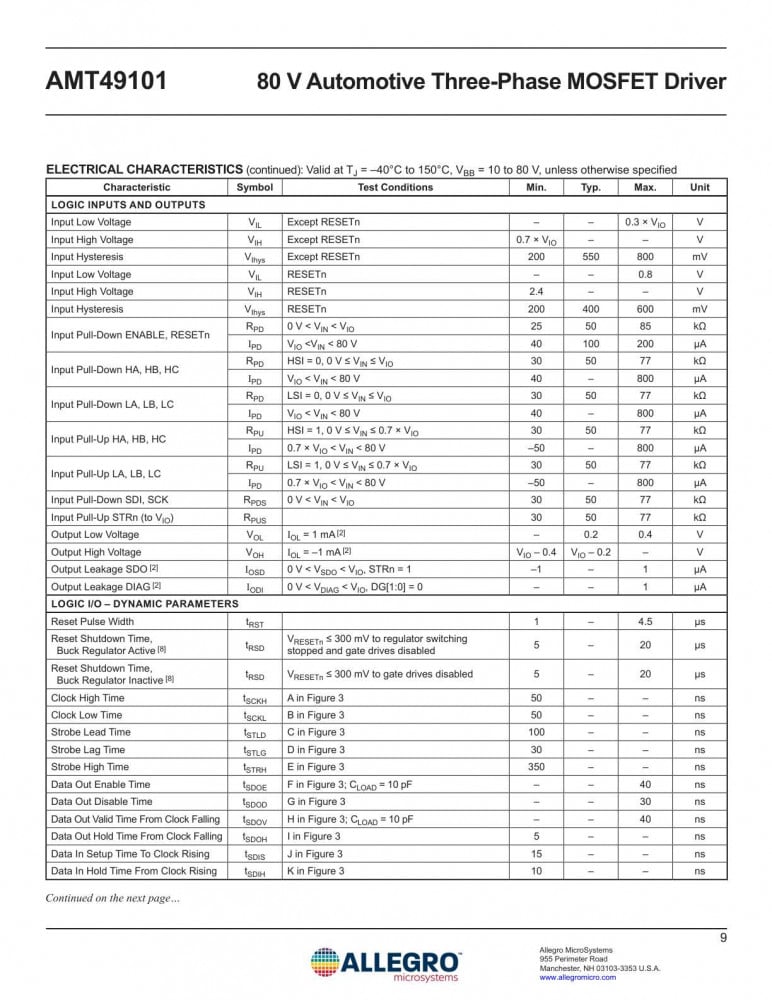 AMT49101 datasheet page 9