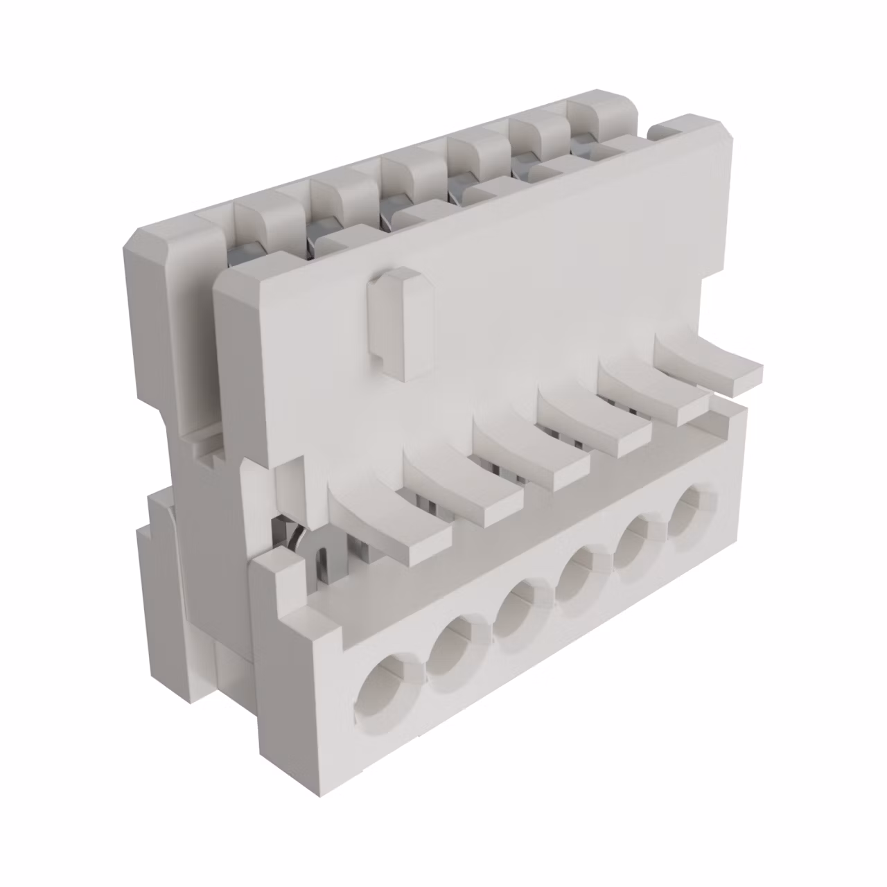 Appli-Mate RAST 2.5 IDT Housing, 2.50mm Pitch, Direct/Indirect, Female, 10 Circuits, All Position Keys Removed, Polarizing Rib Between Circuits 2 and 3