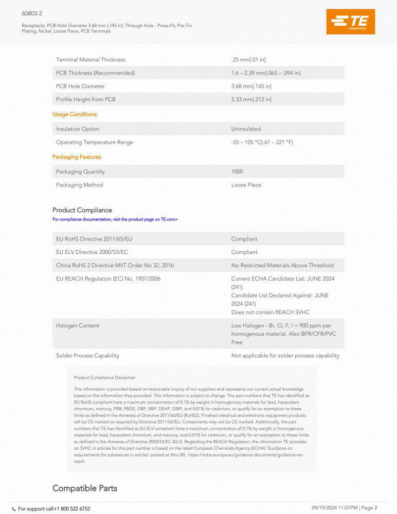 60803-2 technical document page 2