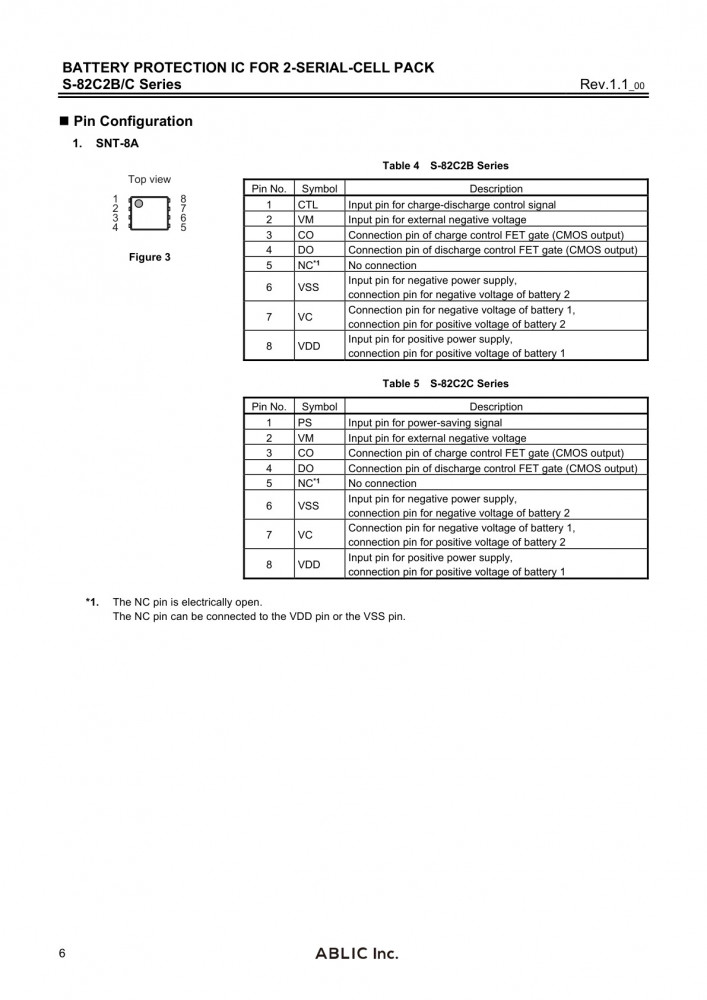 ABLIC S-82C2B/C datasheet page 6