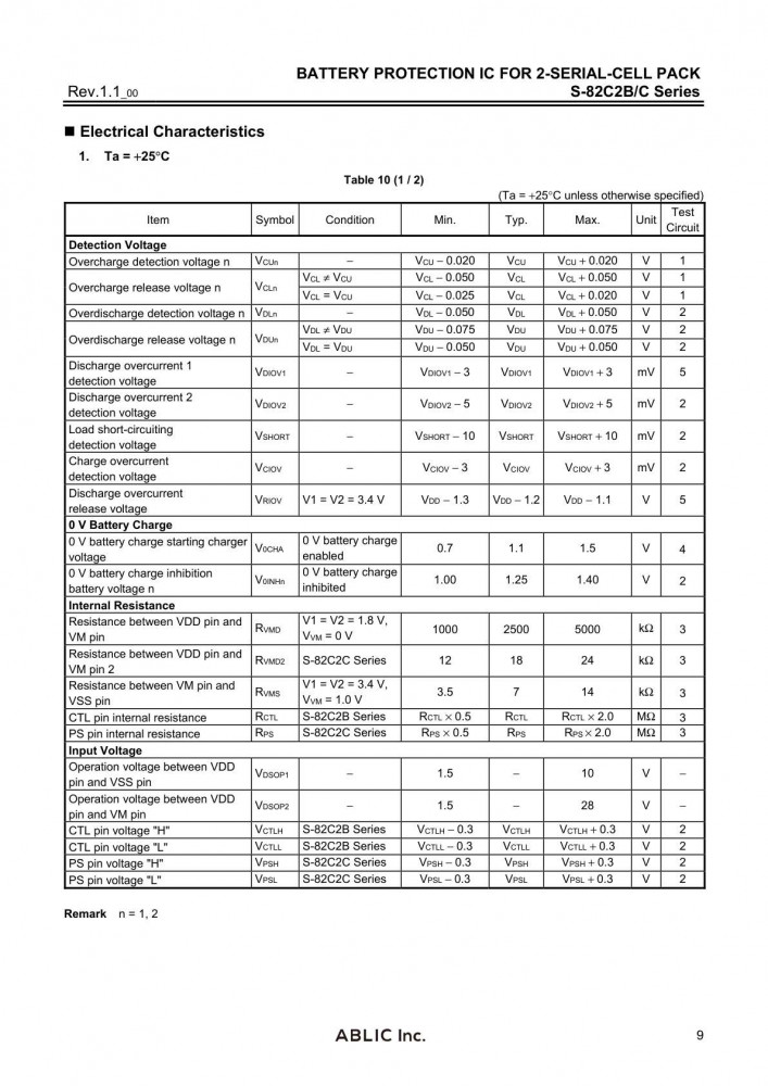 ABLIC S-82C2B/C datasheet page 9
