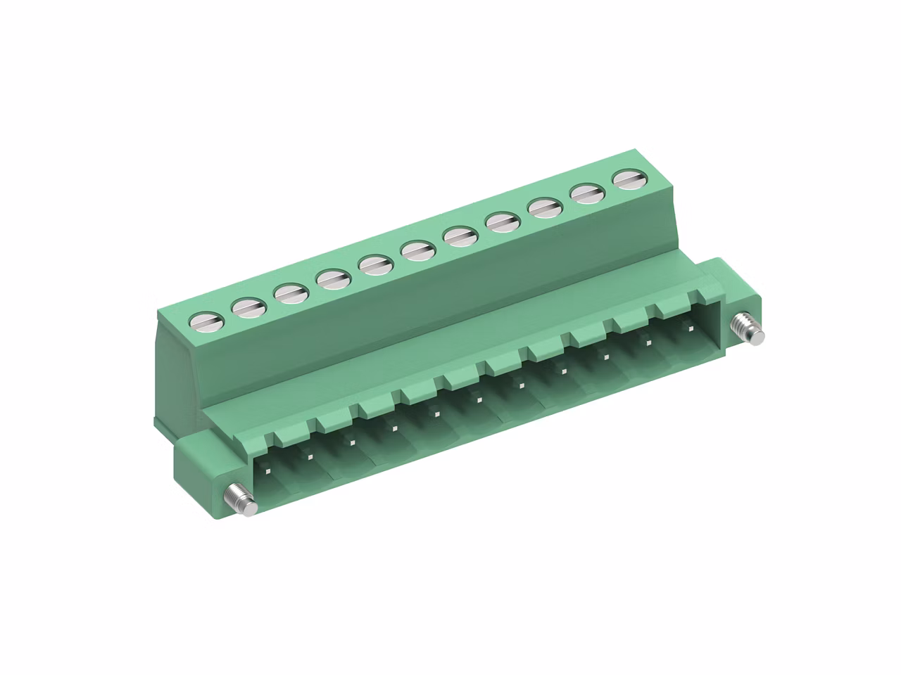 5.08mm Pitch Eurostyle Horizontal Receptacle, with Retention Ends, 3 Circuits