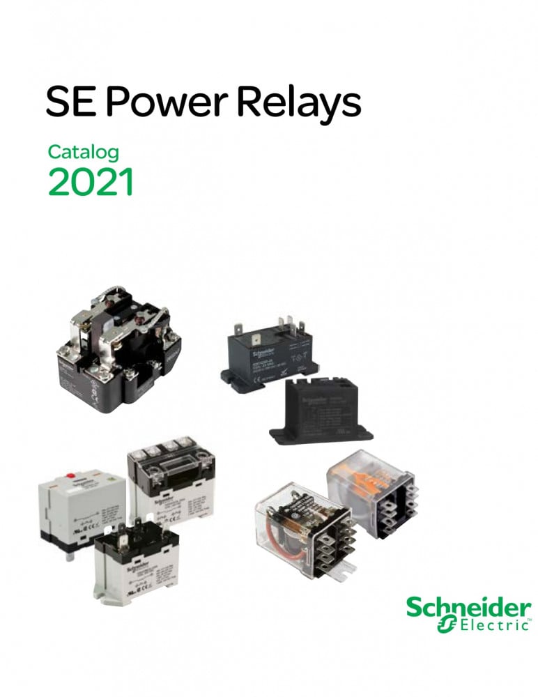 Schneider 389F relay catalog page 1