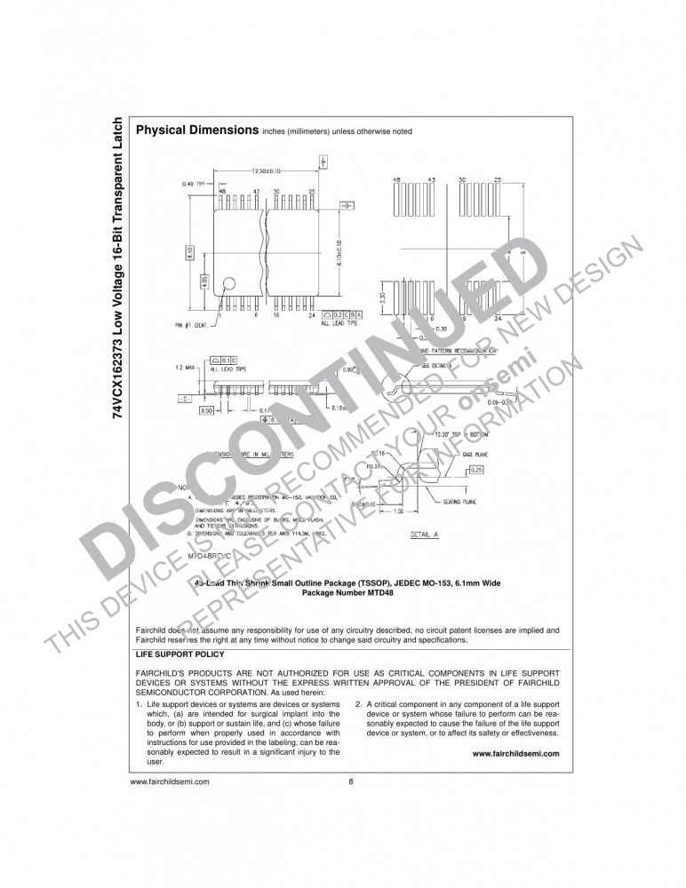 74VCX162373 datasheet page 9