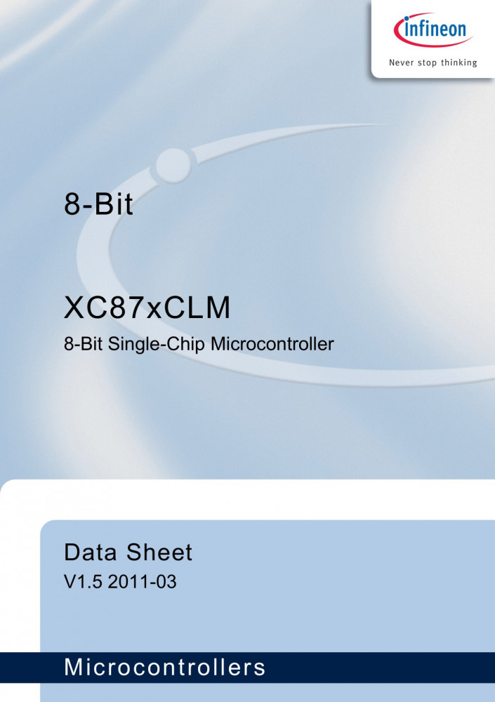 Infineon XC87x datasheet page 1
