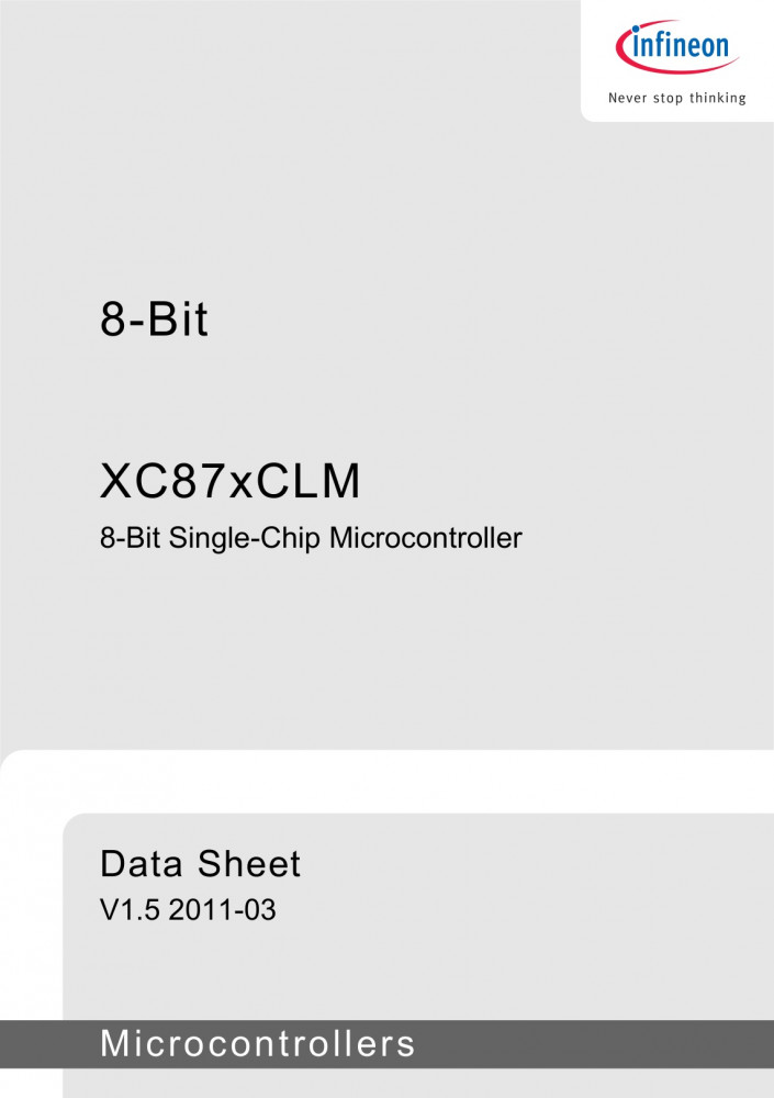 Infineon XC87x datasheet page 3