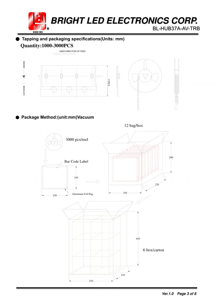 BL-HUB37A-TRB datasheet page 3