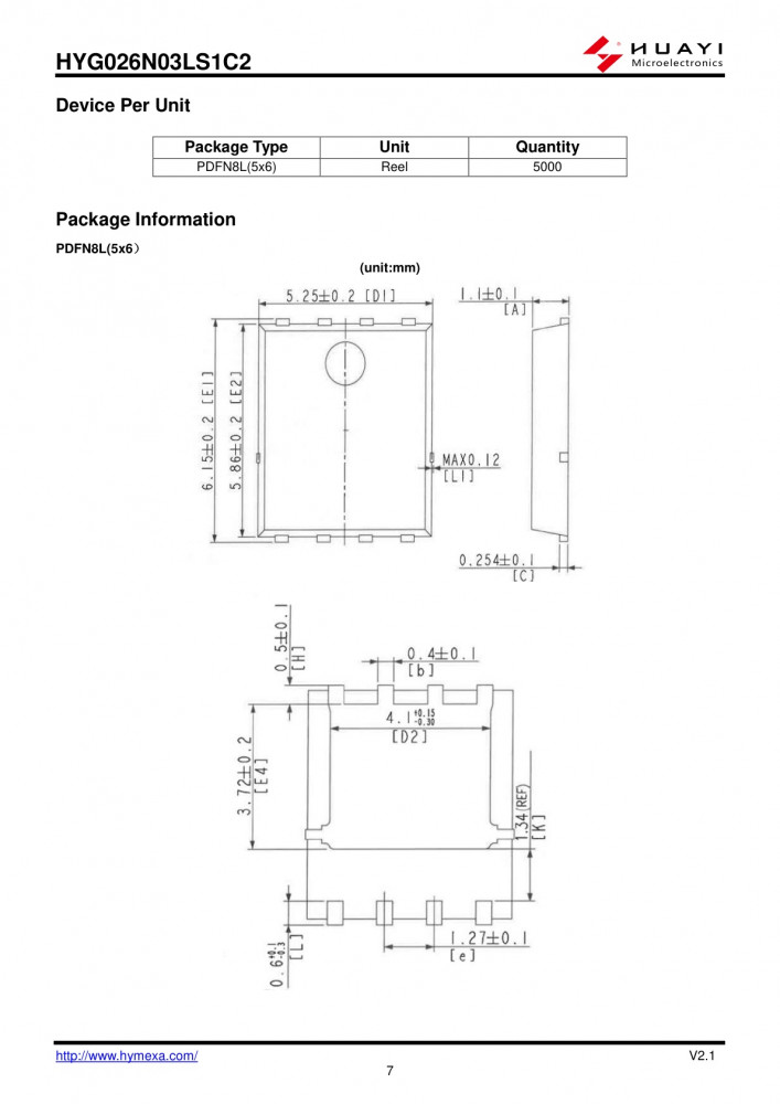 HYG026N03LS1C2 datasheet page 7
