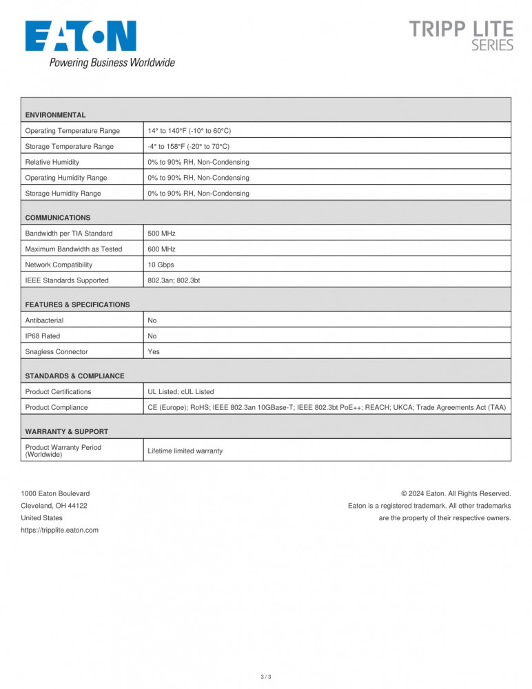 N261P-006-BL technical document page 3