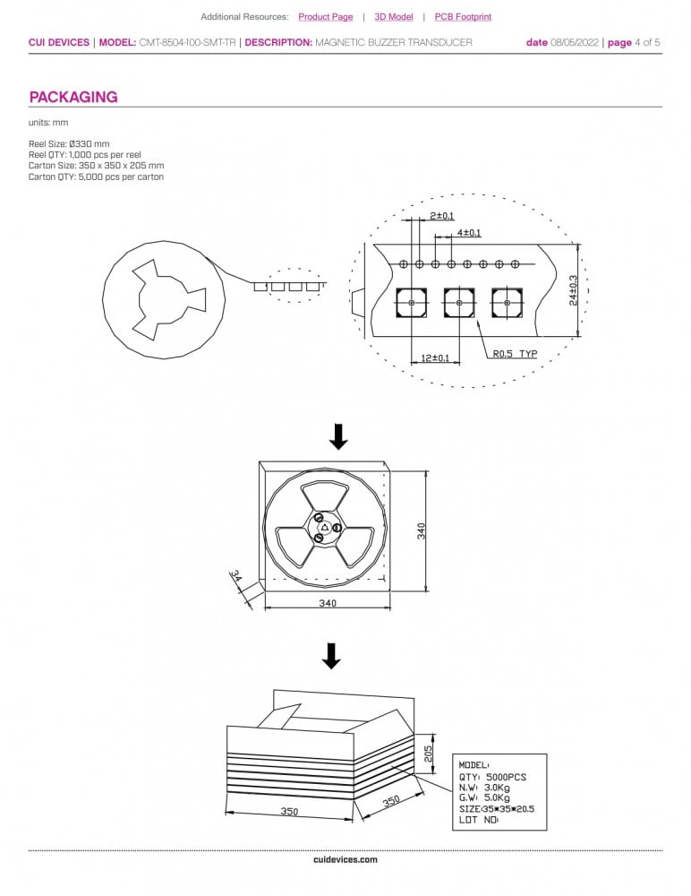 CMT-8504-100-SMT-TR datasheet page 4