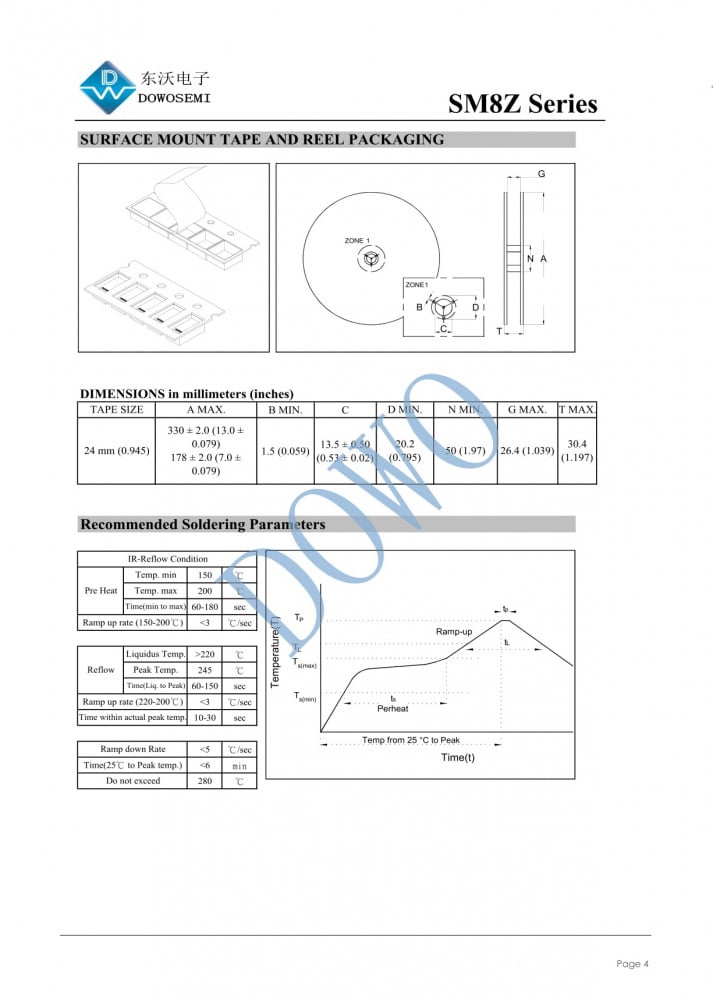SM8Z30A datasheet page 4