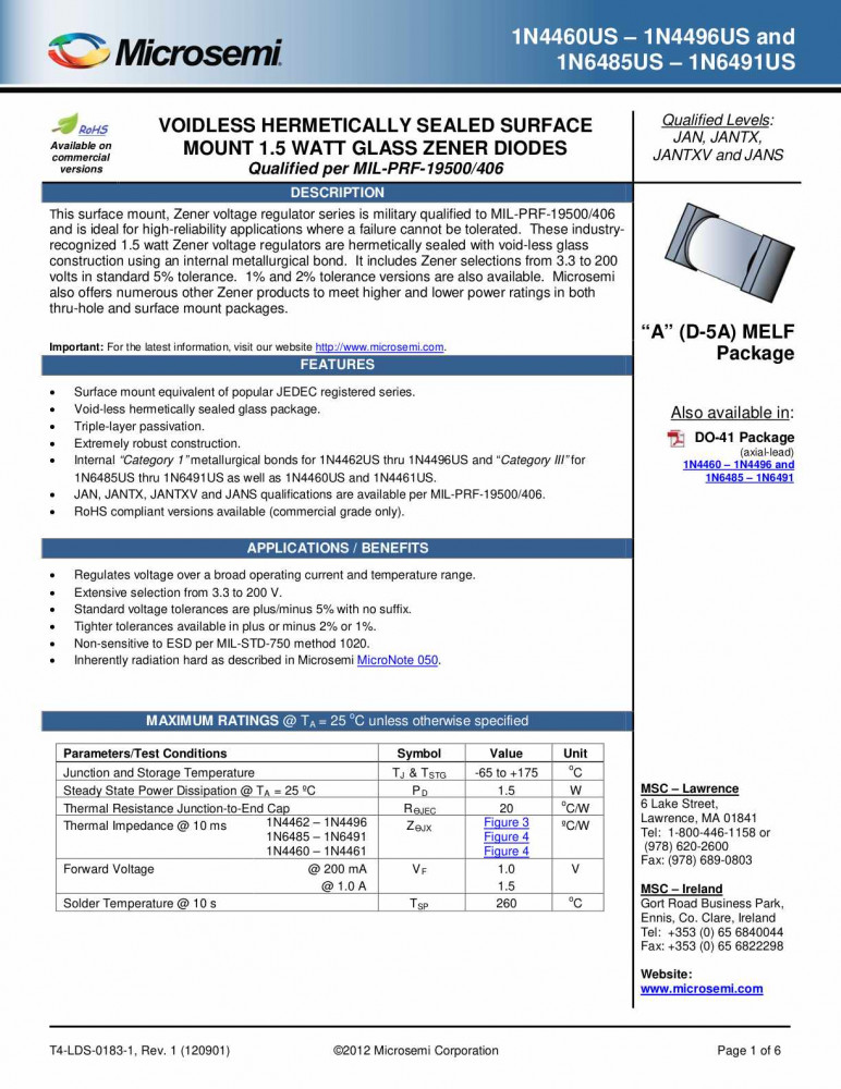 UZ708 technical document page 1
