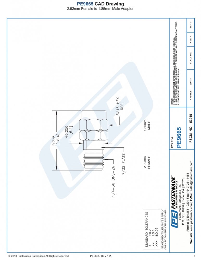 PE9665 technical document page 3