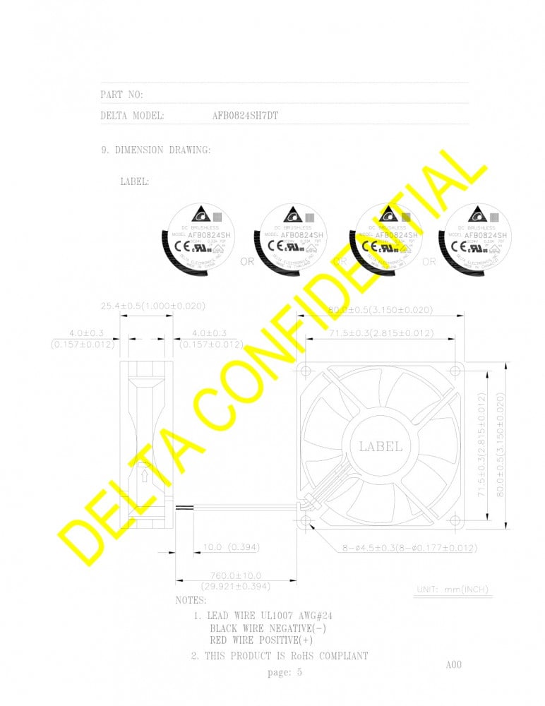 AFB0824SH7DT specification page 7