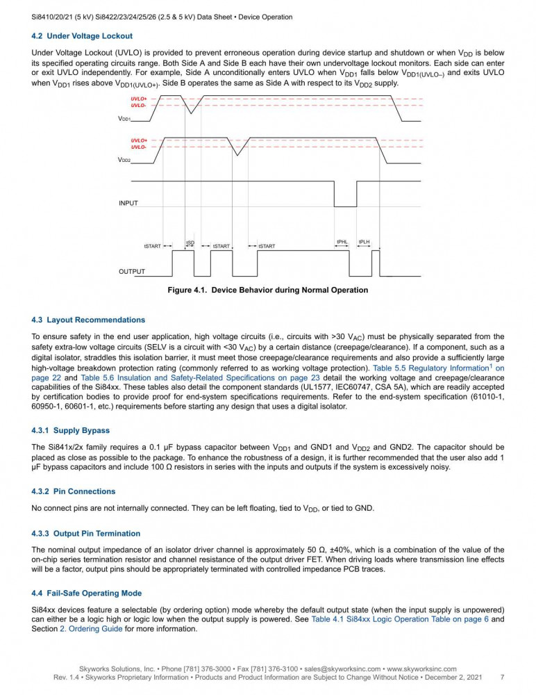 Datasheet page 7