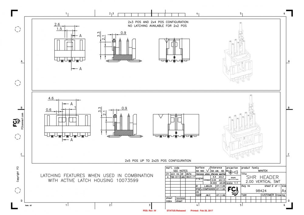 Amphenol 98424 drawing sheet 2