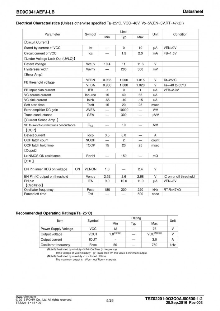 BD9G341AEFJ-LBE2 datasheet page 5