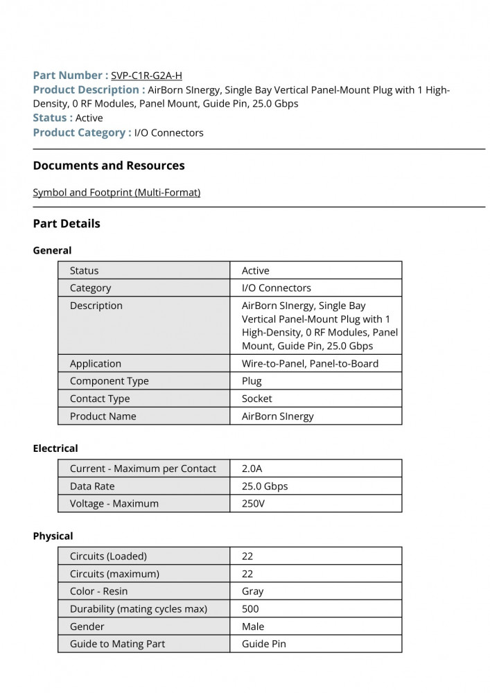 SVP-C1R-G2A-H technical document image, page 1