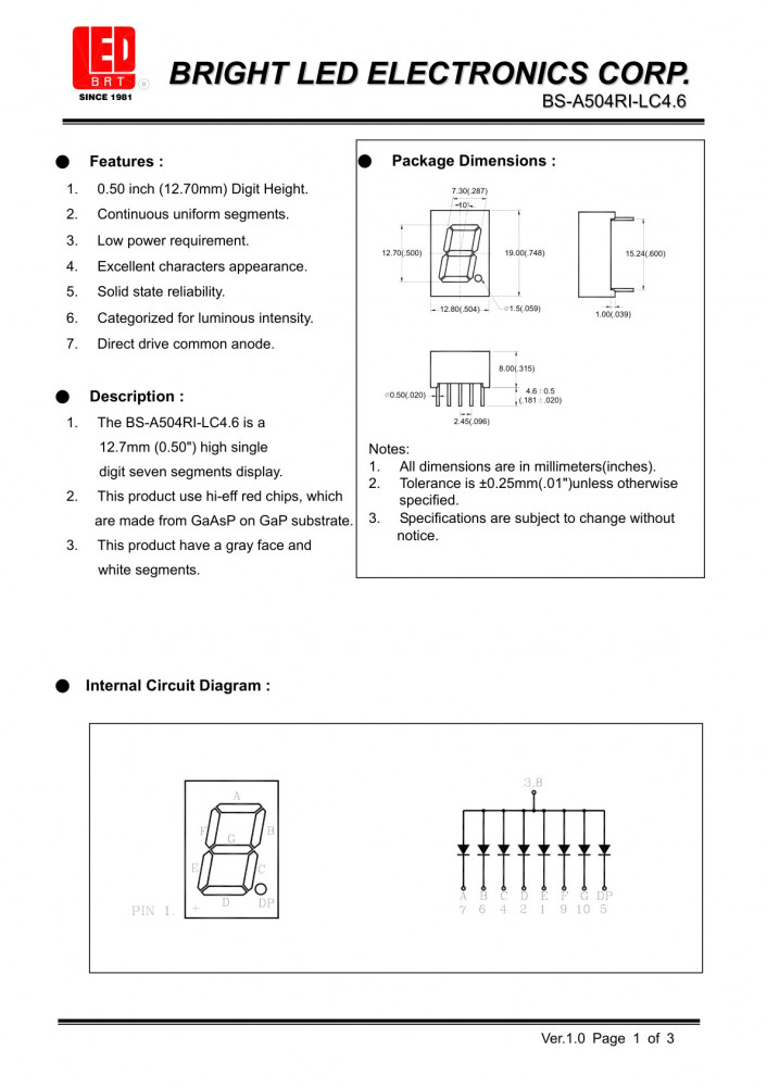 BS-A504RI product document page 1