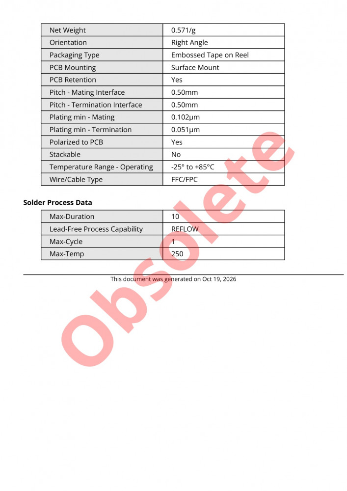 MOLEX 104083 series product specification page image 3