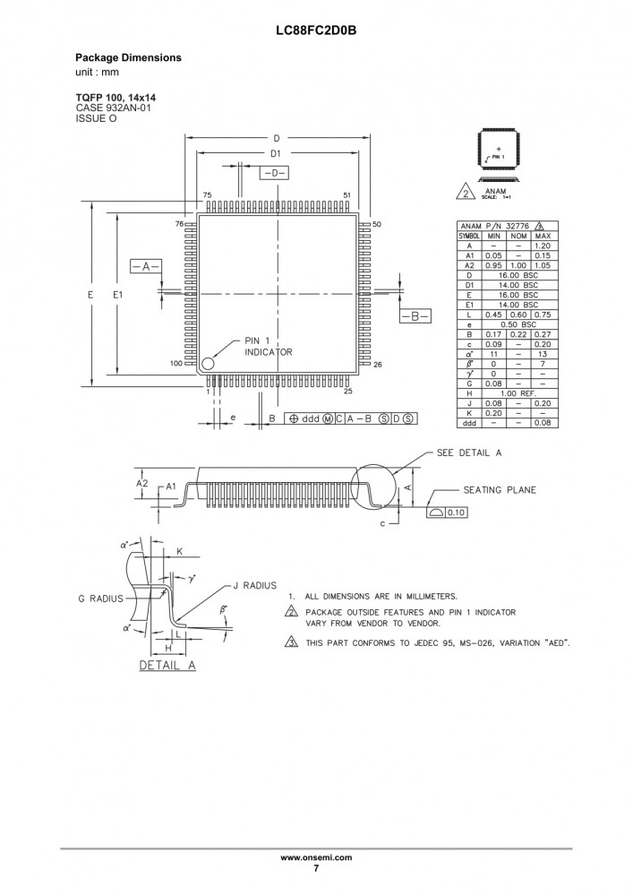 LC88FC2D0B datasheet page 7