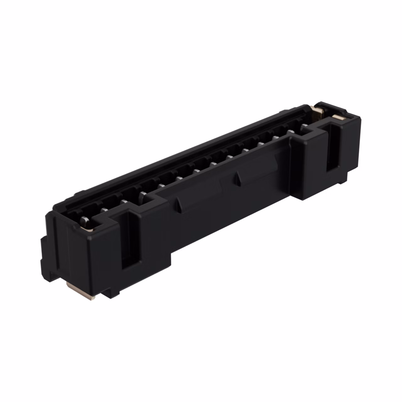 1.50mm Pitch, Micro-Lock Plus PCB Header, Single Row, Right Angle, Surface Mount, Tin-Bismuth Plating, Positive Lock, 14 Circuits, Black for sale