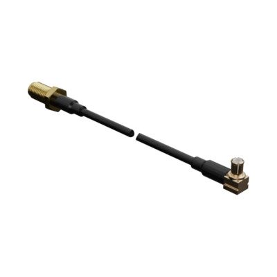 MCX Right-Angle Plug to SMA Straight Bulkhead Jack on RG-316 Cable, 304.80mm Length, 50 Ohms for sale