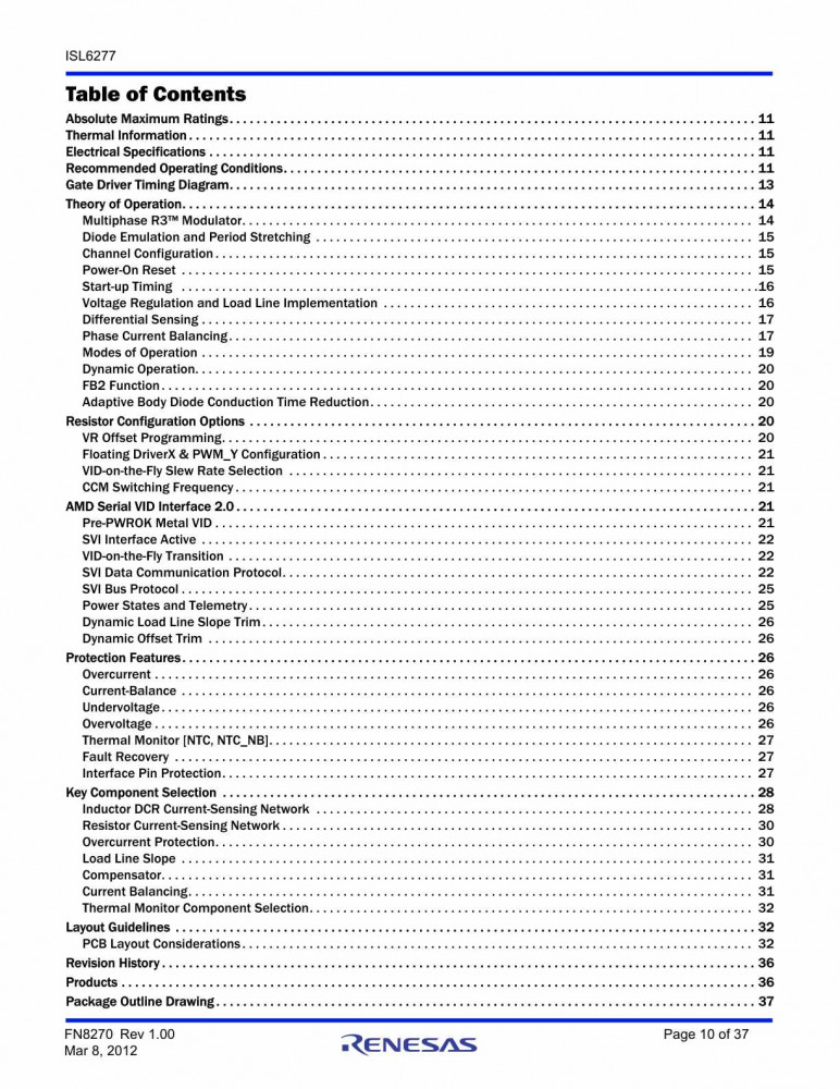 ISL6277IRZ-T datasheet page 10