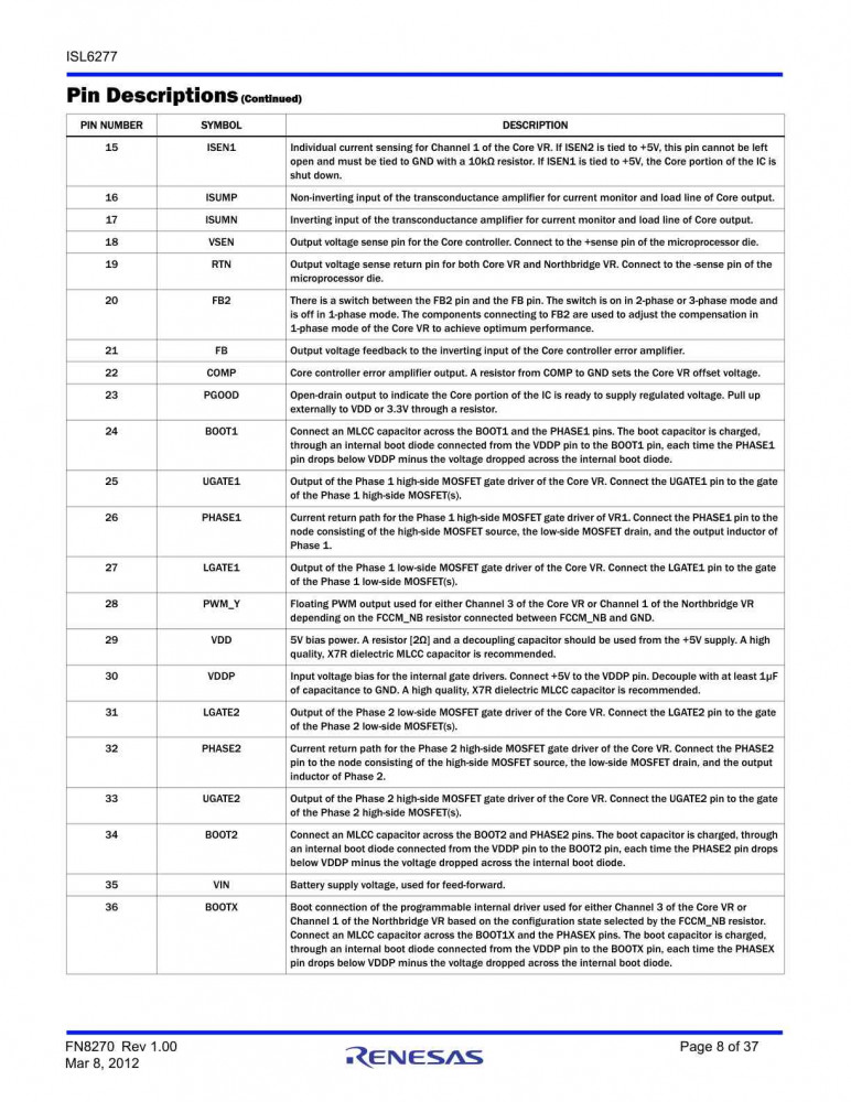 ISL6277IRZ-T datasheet page 8