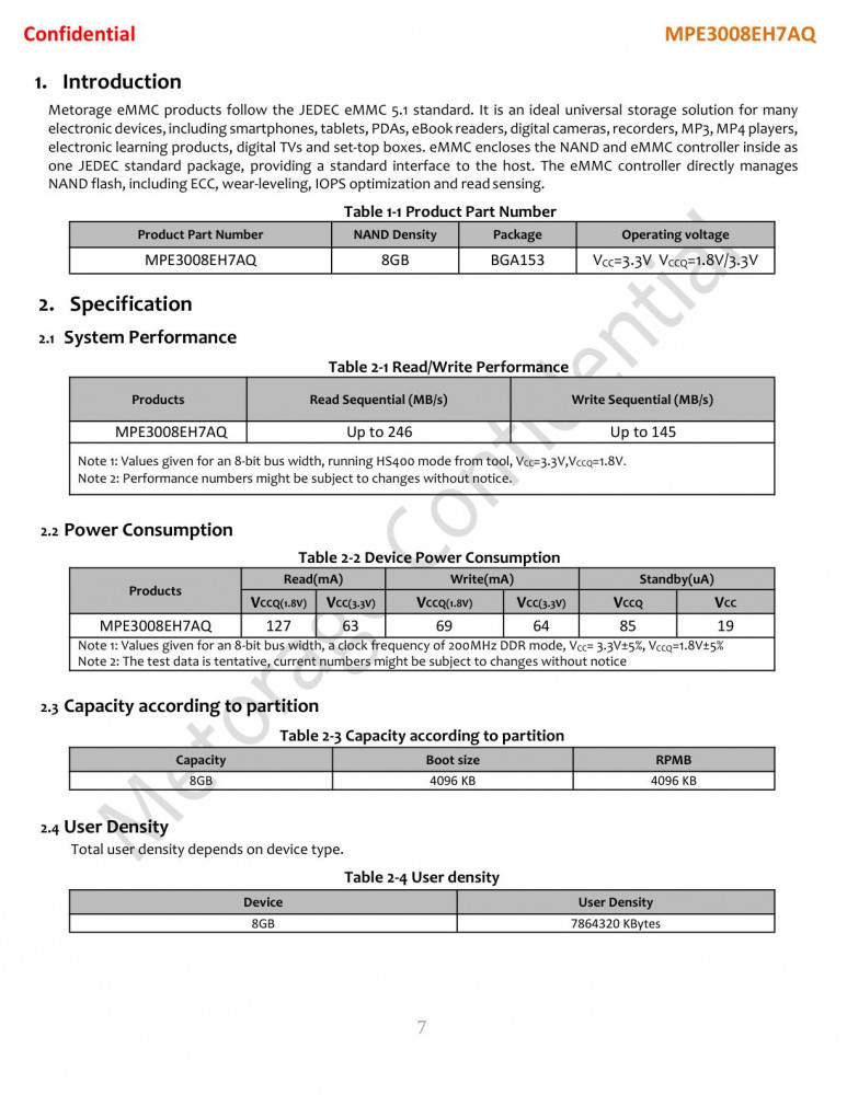 MPE3008EH7AQ datasheet page 7