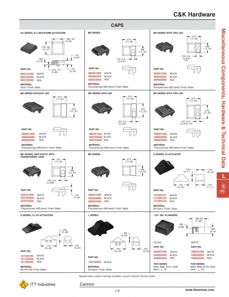C&K technical document page 4