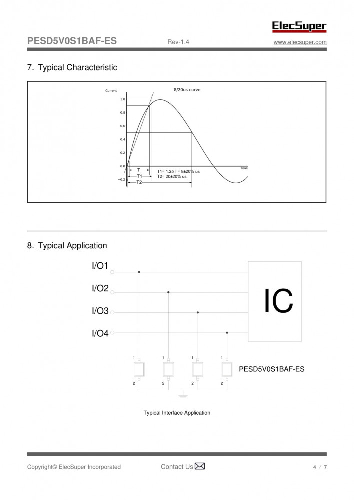 PESD5V0S1BAF-ES datasheet page 4
