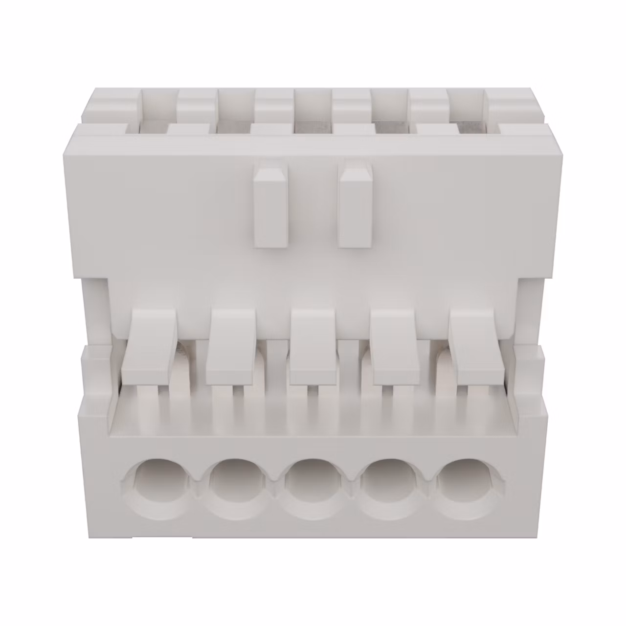 Appli-Mate RAST 2.5 IDT Housing, 2.50mm Pitch, Direct/Indirect, Female, 5 Circuits, Position Keys A, B, E and F Removed for sale