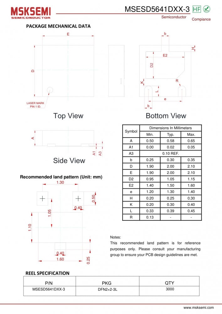 MSESD5641D15-3 datasheet page 5