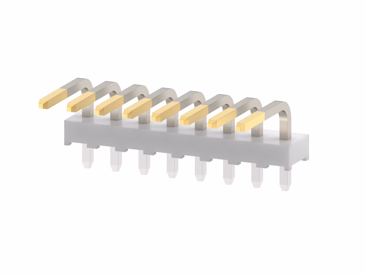 KK 396 Header, Vertical, Friction Lock with Press-fit Plastic Peg PCB, 8  Circuits, Tin (Sn) Plating