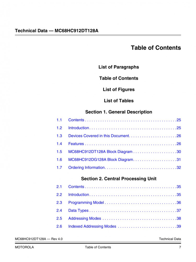 MC912DT128A technical data page 7
