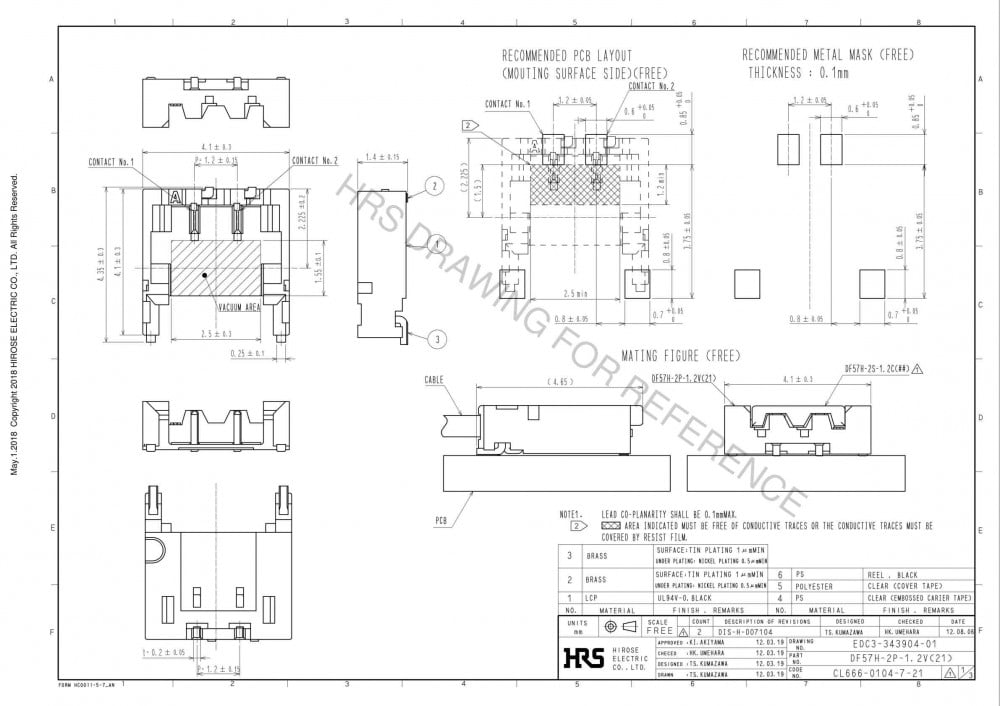 DF57H-2P-1.2V(21) technical document page 1