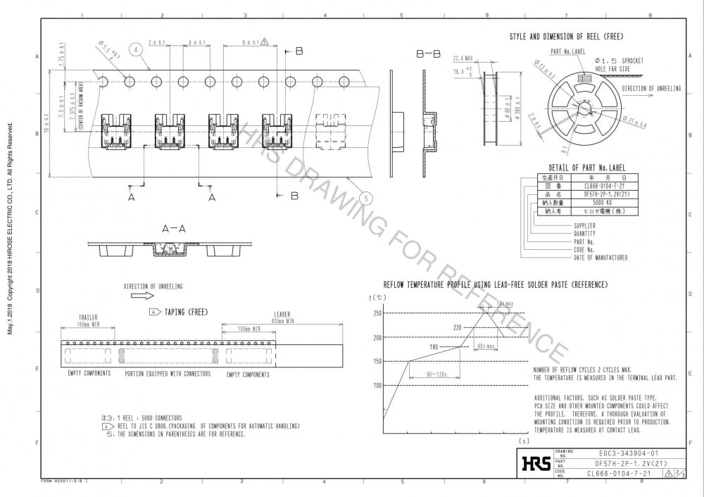 DF57H-2P-1.2V(21) technical document page 2
