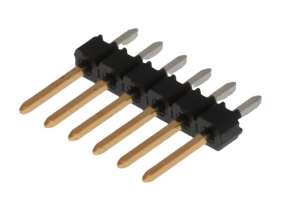 2.54mm Pitch C-Grid III Header, Single Row, Vertical, 1 Circuits, Gold (Au) Plating