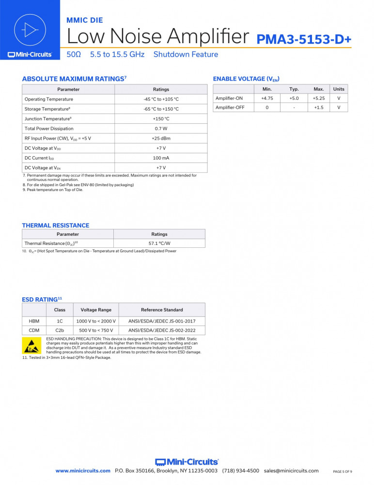 PMA3-5153-DG+ specification document preview, page 5