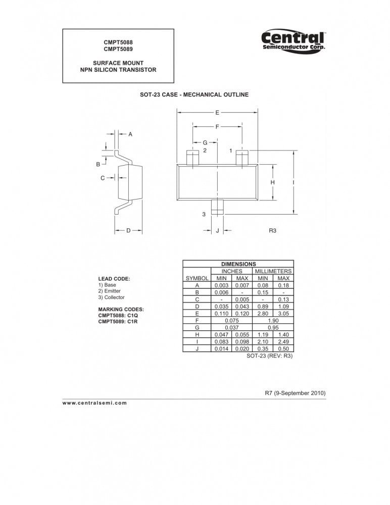 CMPT5089 data sheet page 2